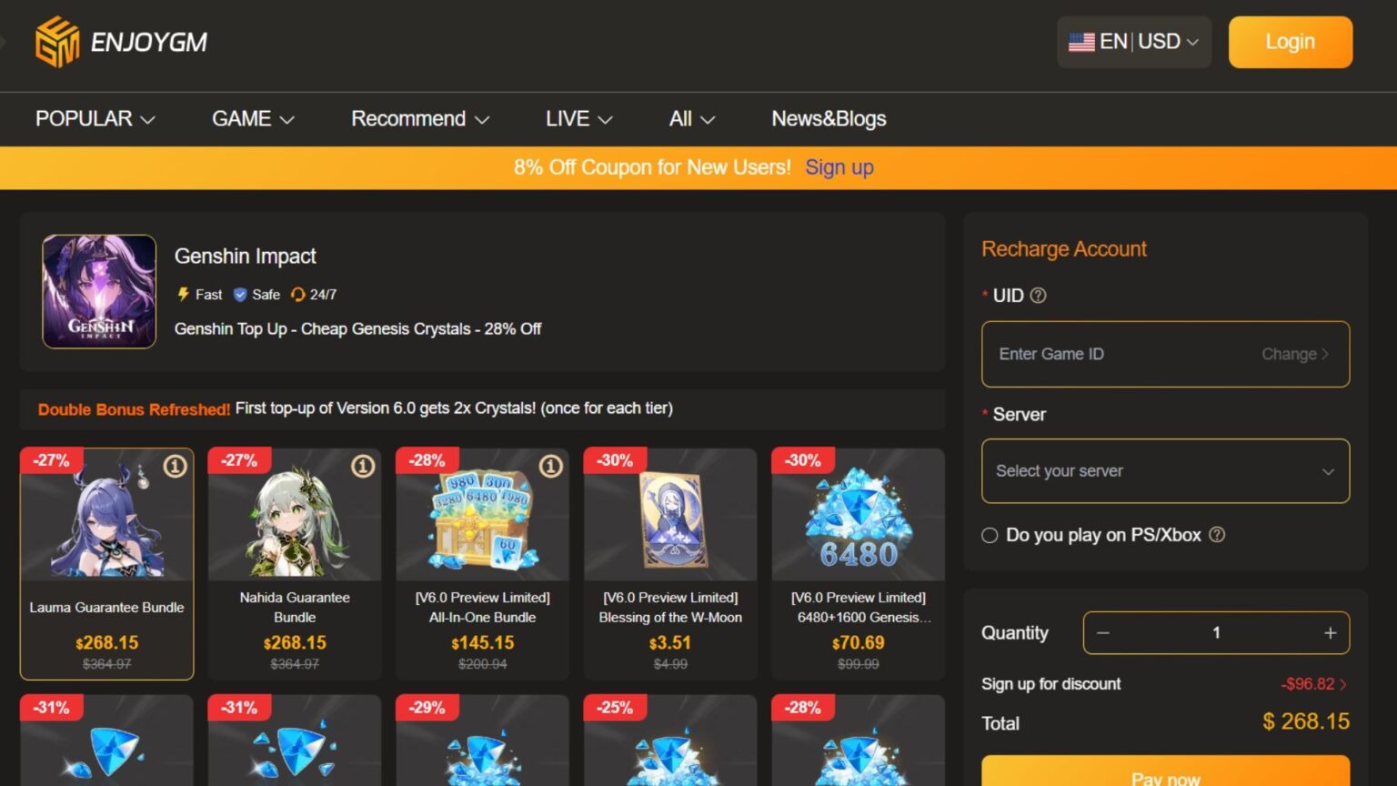 How to Top Up Genshin Impact on the Official Site: Complete Guide for ...